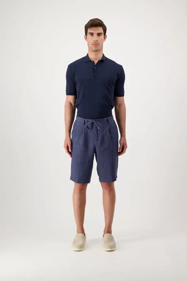 AUTORE Olbias Linen Bermuda Shorts
