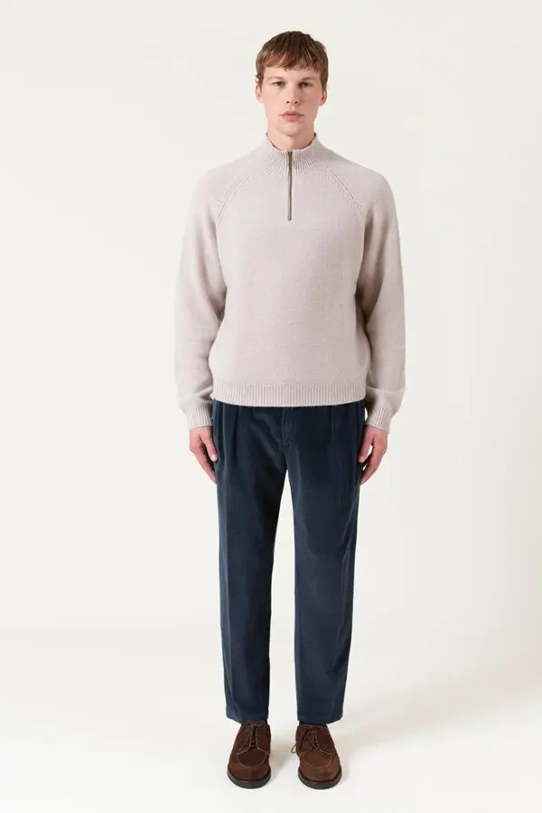 AUTORE Holden Wool And Cashmere Sweater - Beige