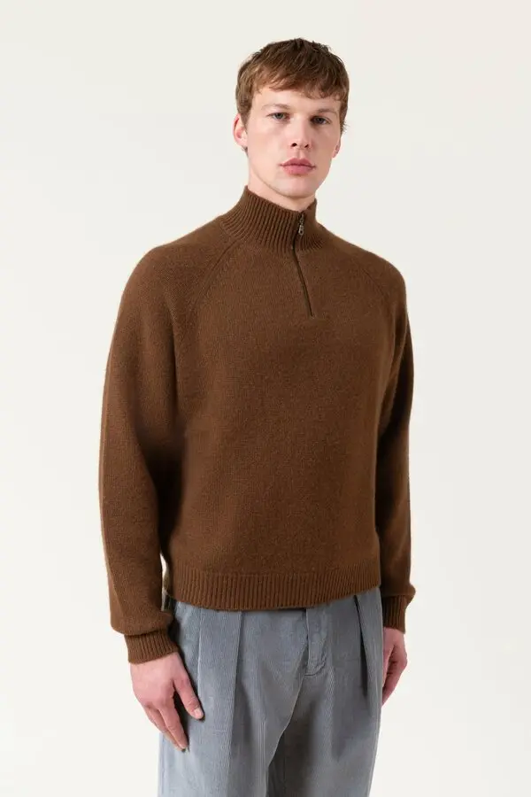 AUTORE Holden Wool And Cashmere Sweater - Marrone