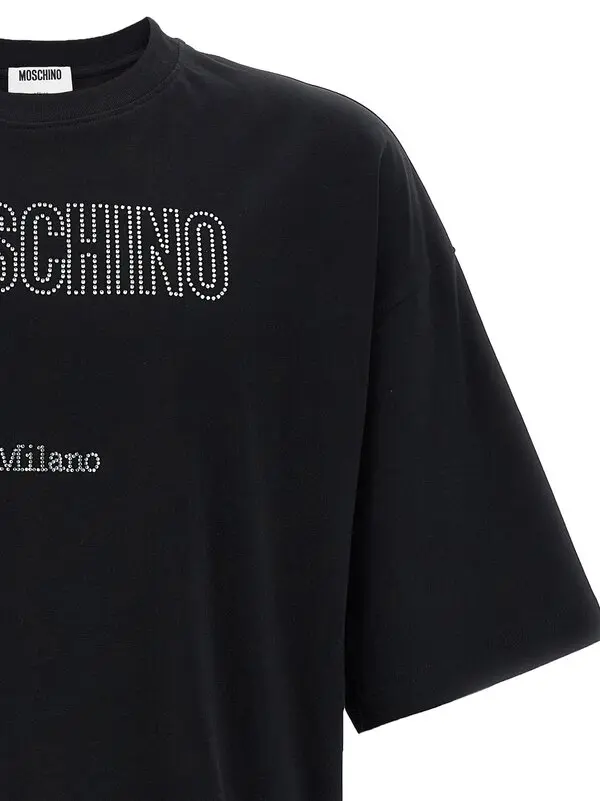 Moschino Rhinestone Logo T-shirt