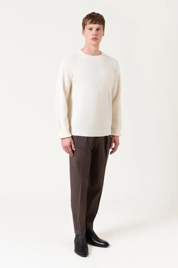 AUTORE Bogart Wool And Cashmere Sweater - Perla