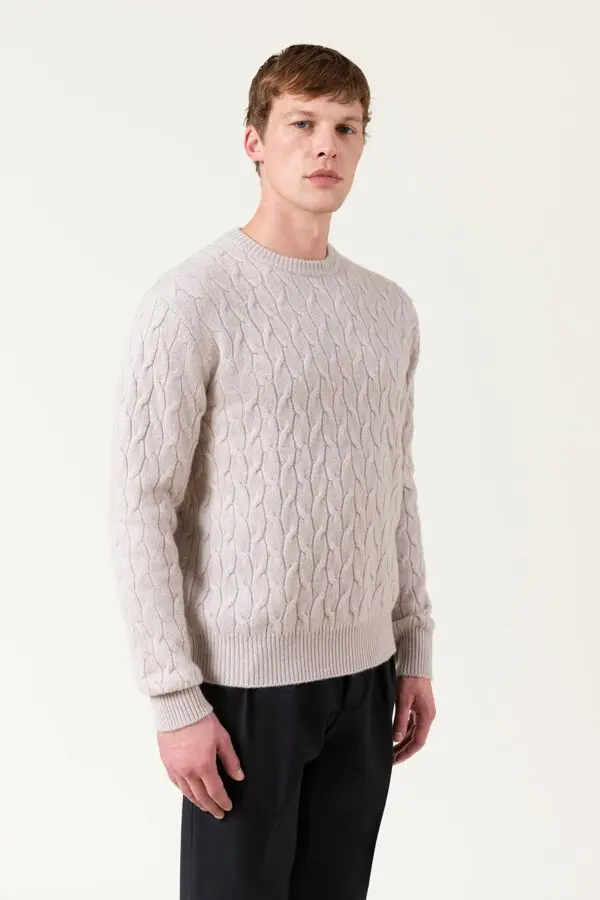 AUTORE Wool And Cashmere Fonda Sweater - Beige