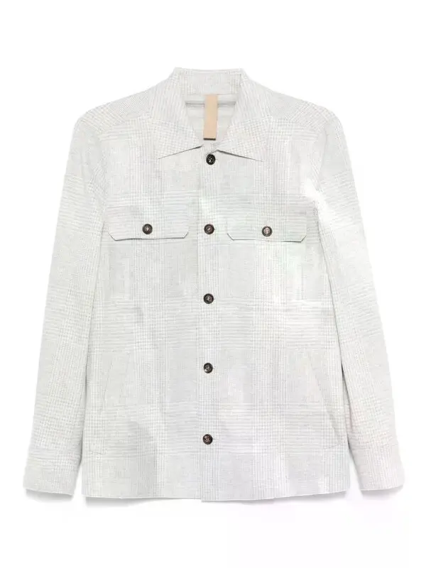 Eleventy Checked Shirt Jacket