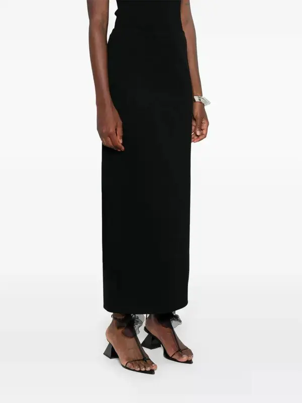 Khaite Lilth Midi Skirt - Black