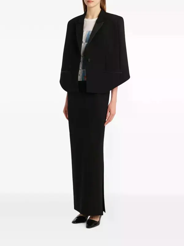 Khaite Lilth Midi Skirt - Black