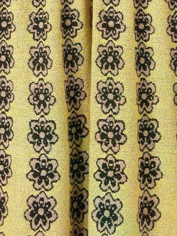 La DoubleJ Floral-embroidered V-neck Maxi Dress - Yellow