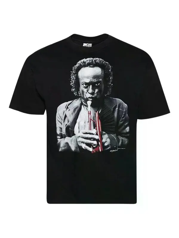 EARTHLING VIP Miles Davis T-shirt - Black