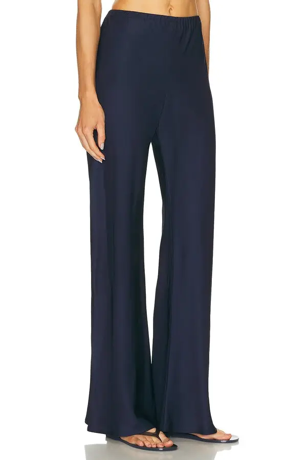 Sablyn Rio Flared Bias Cut Pant - Midnight Navy