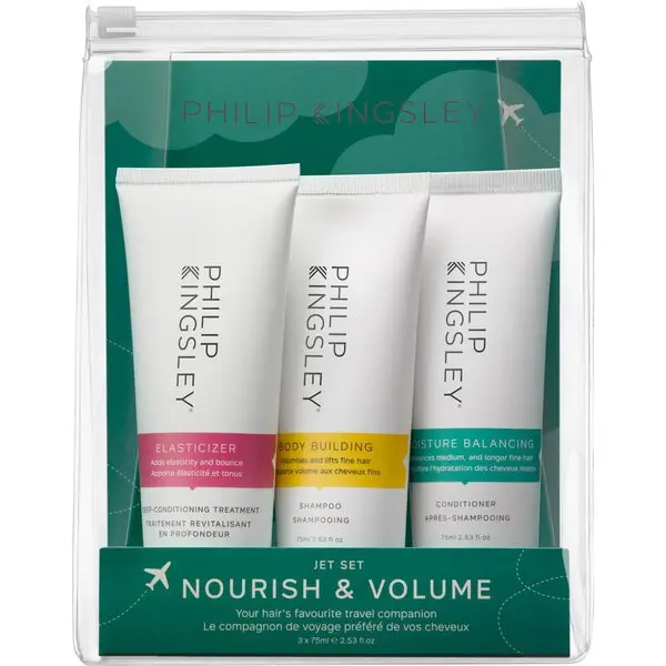 PHILIP KINGSLEY Jet Set Nourish & Volume Travel Collection $64 Value - No Color