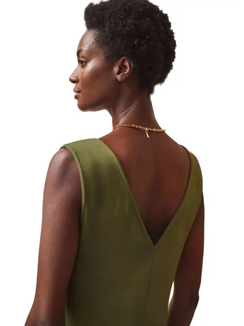 RO&ZO Jersey Sleeveless V-neck Jumpsuit