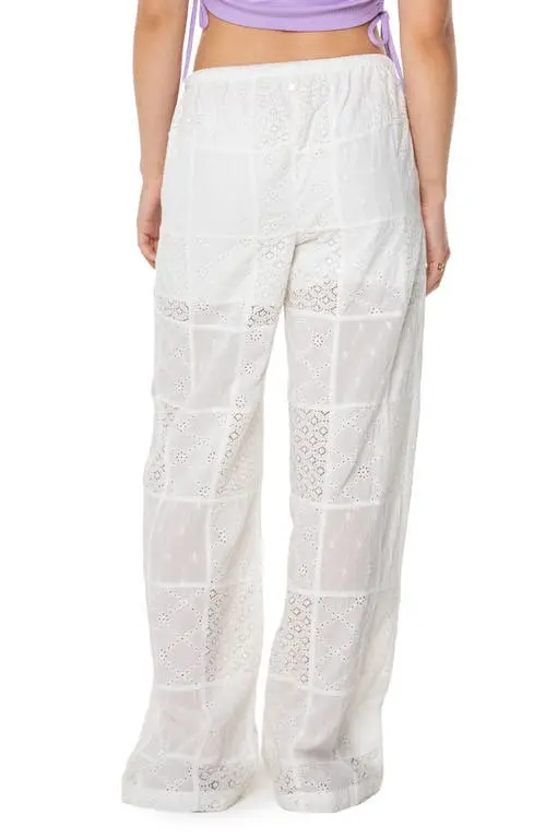 Roxy Eyelet Wide Leg Pants