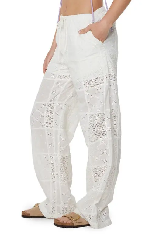 Roxy Eyelet Wide Leg Pants