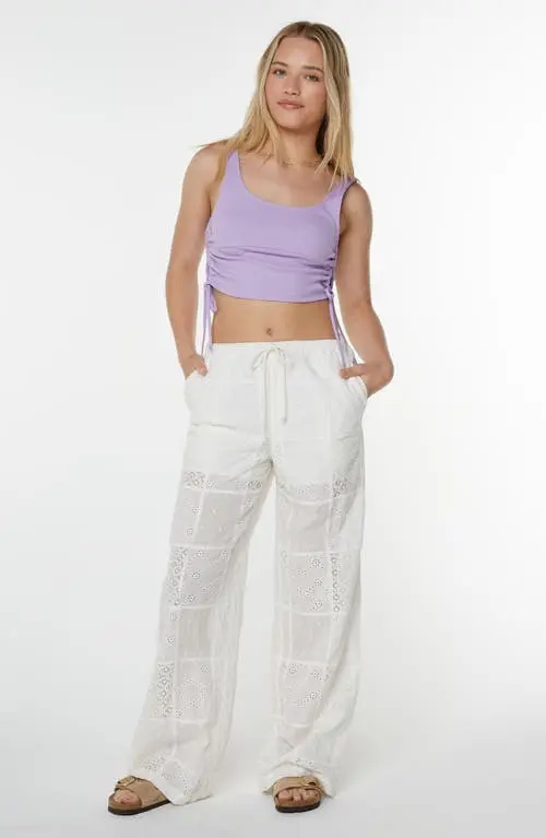 Roxy Eyelet Wide Leg Pants