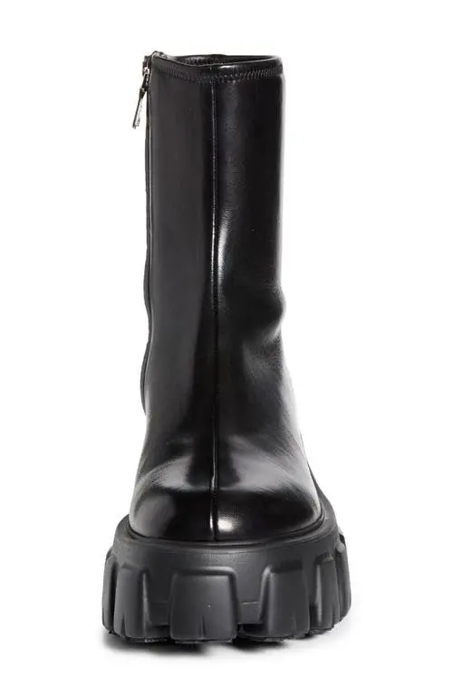 Prada Monolith Lug Sole Bootie - Nero