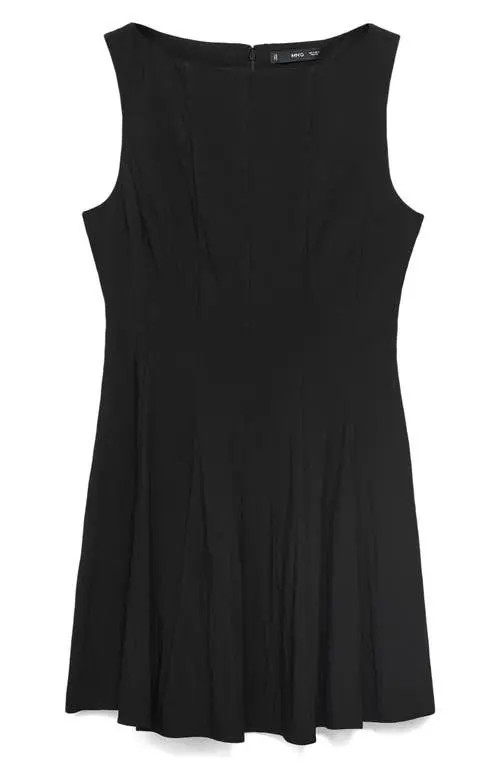 Mango Sleeveless Minidress - Black