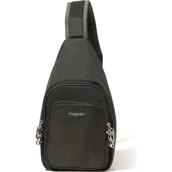 BAGGALLINI Securtex Classic Anti-theft Daytripper Sling Bag - Charcoal