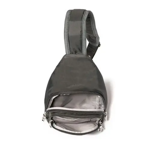 BAGGALLINI Securtex Classic Anti-theft Daytripper Sling Bag - Charcoal
