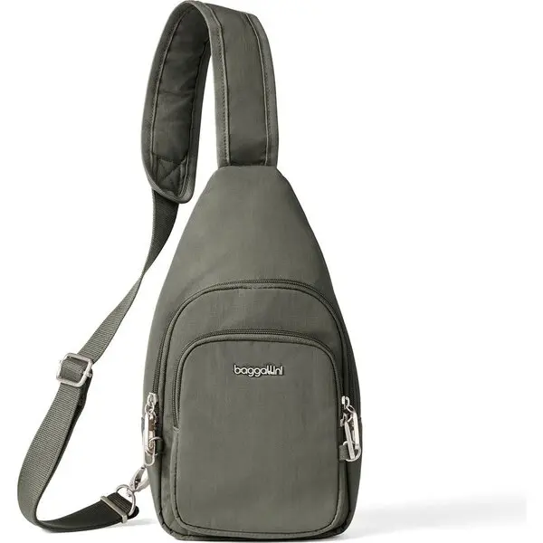 BAGGALLINI Securtex Classic Anti-theft Daytripper Sling Bag - Thyme