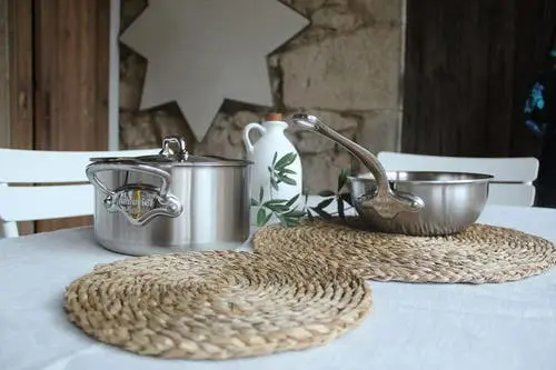 MAUVIEL Stainless Steel 3.4 Quart Saute Pan With Lid