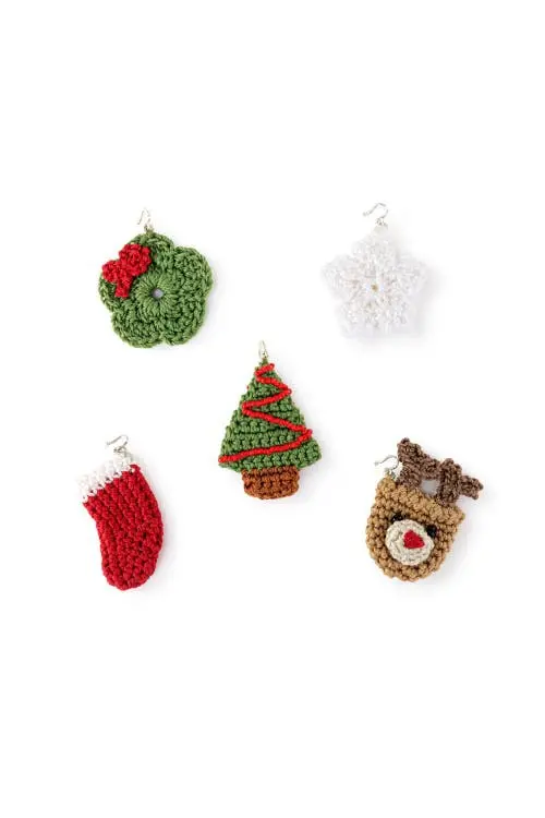 THE SAK Yarnicharmz 5 Pack Crochet Charms - Christmas