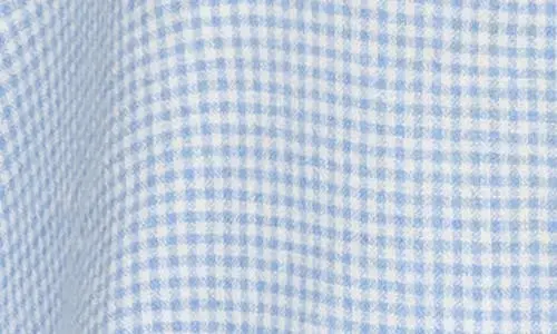 Eberjey Relaxed Linen Blend Button-up Sleep Shirt - Gingham White/summer