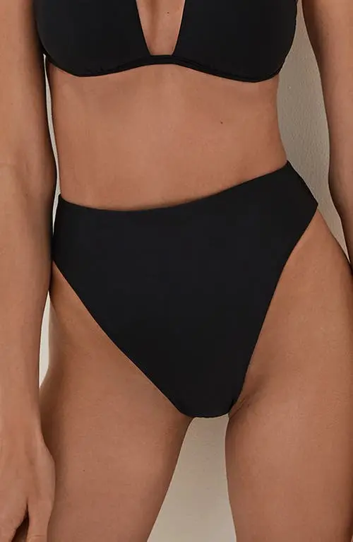 VIX PAULA HERMANNY Gigi High-waist Bikini Bottom - Black