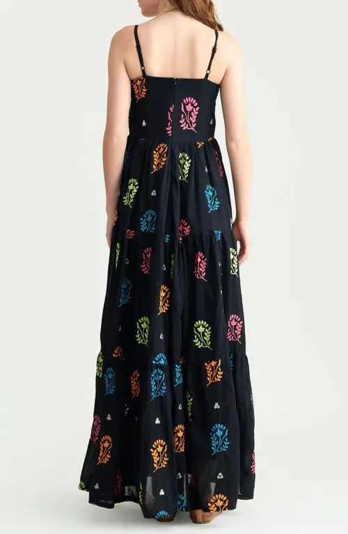 HOLICHIC Embroidered Cotton Maxi Sundress