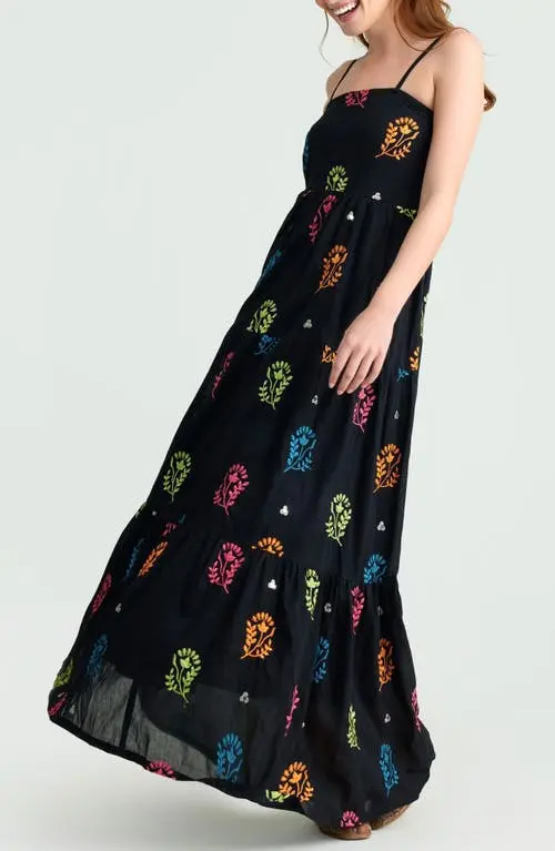 HOLICHIC Embroidered Cotton Maxi Sundress