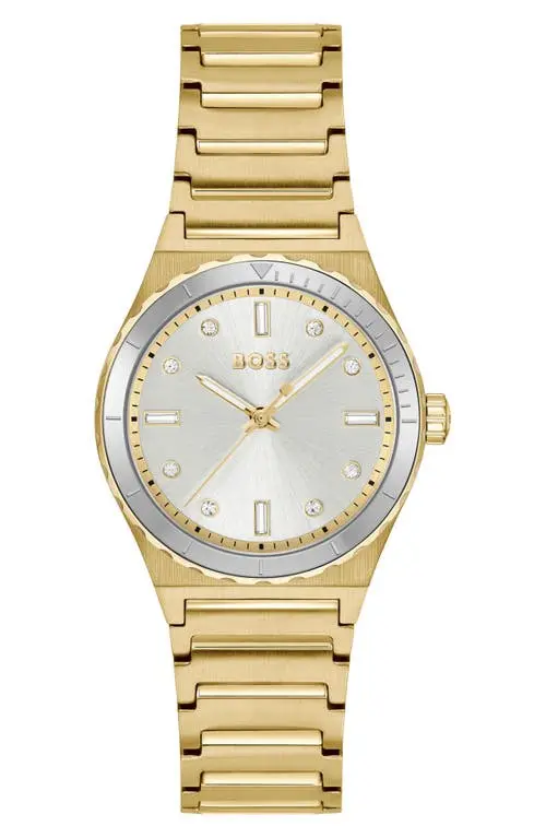 BOSS Candor Bracelet Watch - Silver White