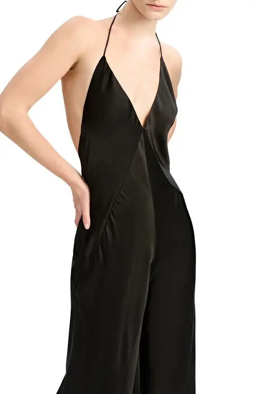 Bardot Keaton Wide Leg Halter Jumpsuit