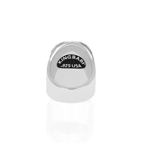 KING BABY STUDIO Skull Ring With Cross