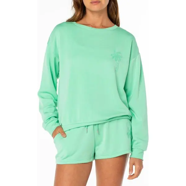 Roxy Surfing Moonlight Graphic Sweatshirt - Spring Bud