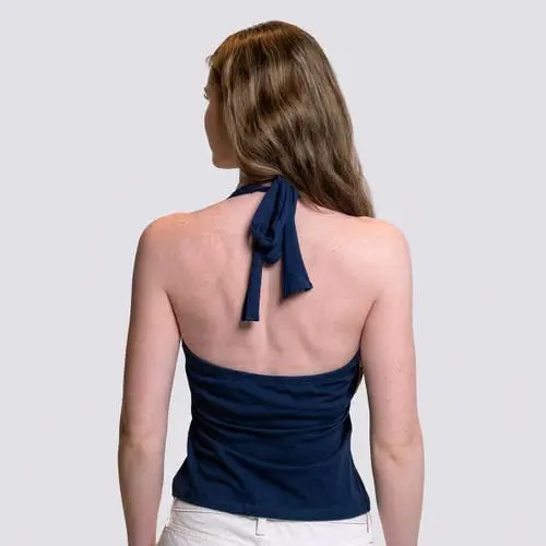LUSSO Boston Red Sox Noelle V-neck Tank Top