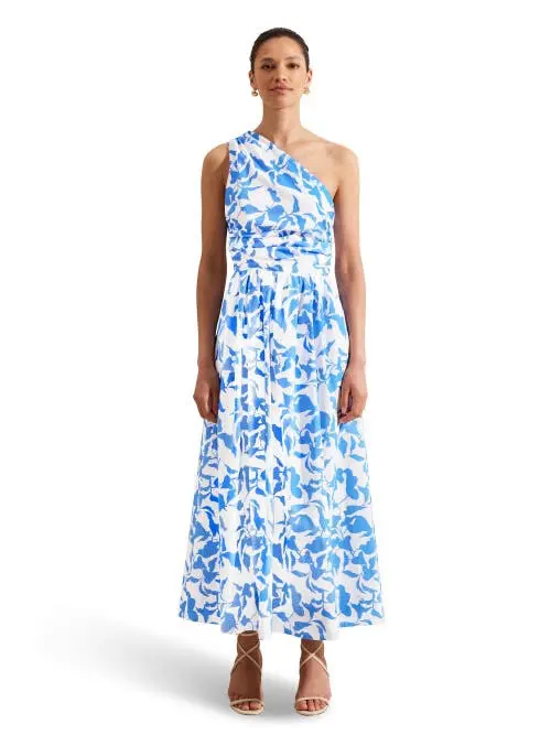 RO&ZO Aubrey One Shoulder Maxi Dress