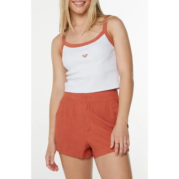 Roxy Sand Bar Crop Camisole - Aragon Heart Embroidery
