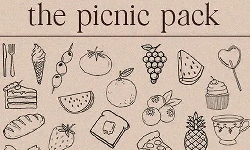 INKED BY DANI The Picnic Pack Temporary Tattoos - Black
