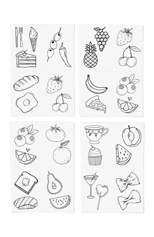 INKED BY DANI The Picnic Pack Temporary Tattoos - Black