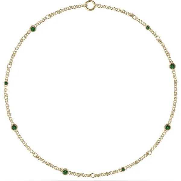 SPINELLI KILCOLLIN Gravity Estrella Emerald Station Necklace - Yellow Gold