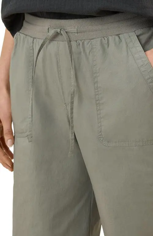 PACT Organic Cotton Poplin Wide Leg Trousers - Shadow