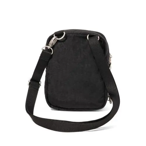 BAGGALLINI Securtex Anti-theft Mini Crossbody - Black Cheetah Emboss