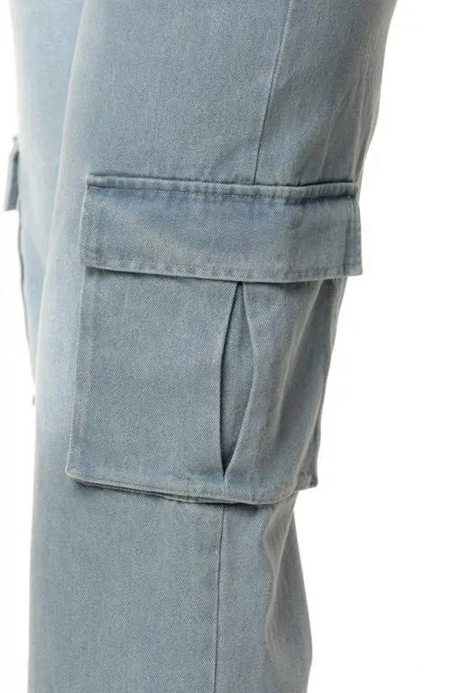 JLUXLABEL Cargo Style Utility Jeans