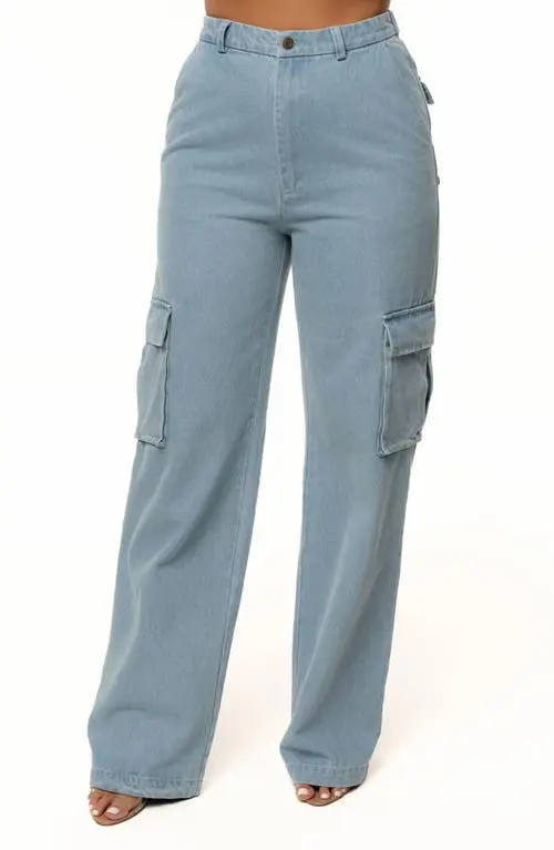 JLUXLABEL Cargo Style Utility Jeans - Denim
