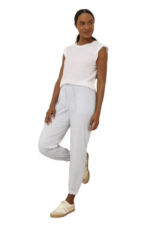 PACT Organic Cotton Monterey Poplin Jogger - Washed Blue