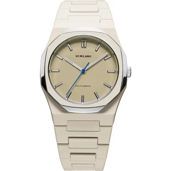 D1 MILANO Polycarbonate Bracelet Watch - Beige/ Light Grey