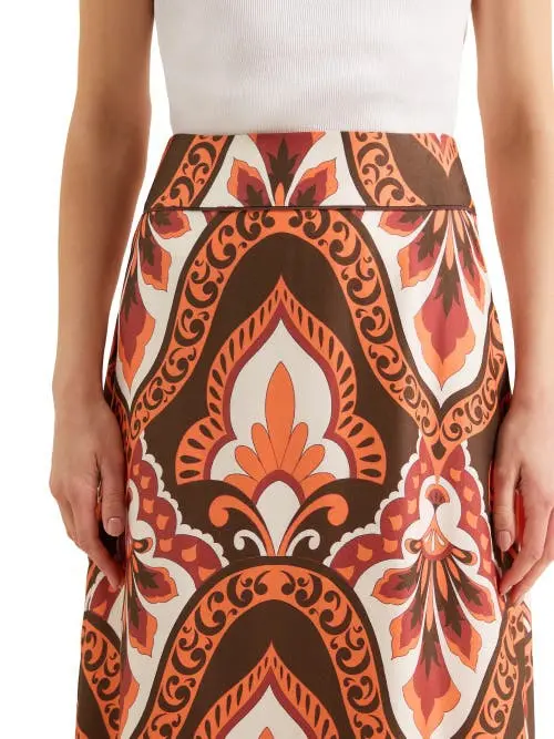RO&ZO Tile Printed Skirt