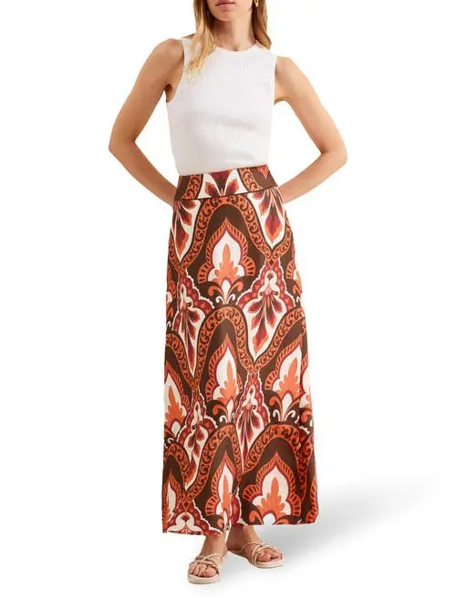 RO&ZO Tile Printed Skirt