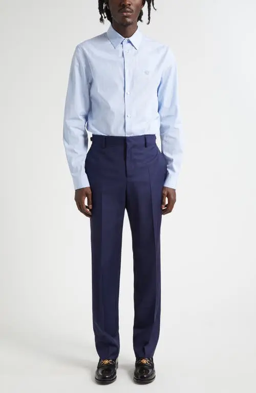 Versace Virgin Wool Tapered Trousers