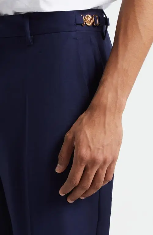 Versace Virgin Wool Tapered Trousers