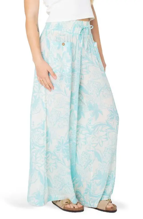 Roxy Sunset Daze Wide Leg Pants - Tibetan Stone Tropicol Print