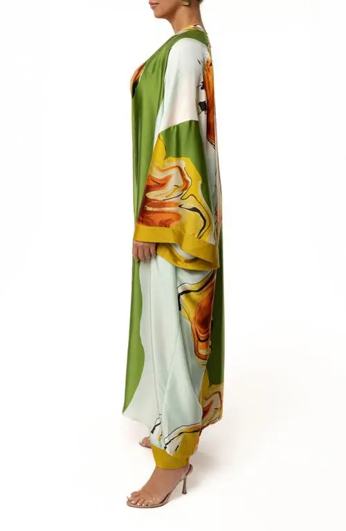 JLUXLABEL Nola Satin Maxi Duster